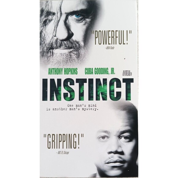 Media | Instinct Vhs 1999 Anthony Hopkins Cuba Gooding Jr | Poshmark